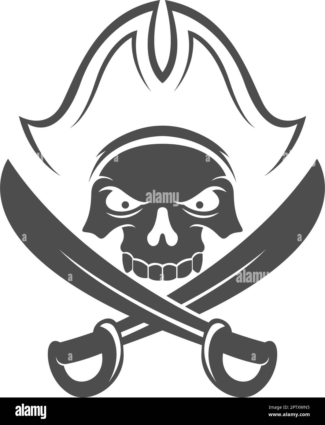 Pirate logo icon design illustration Stock Vector Image & Art - Alamy
