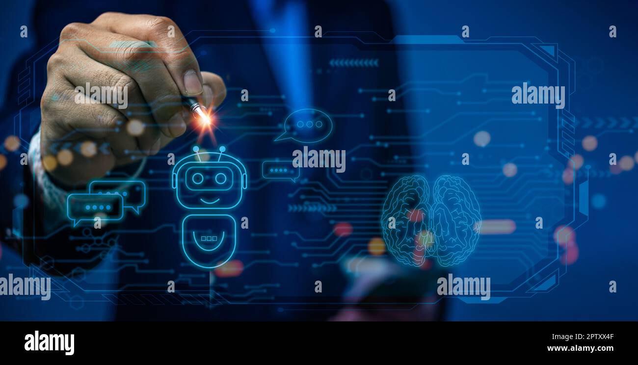 Chat With Ai Or Artificial Intelligence Digital Chatbot Robot Application Openai Generate