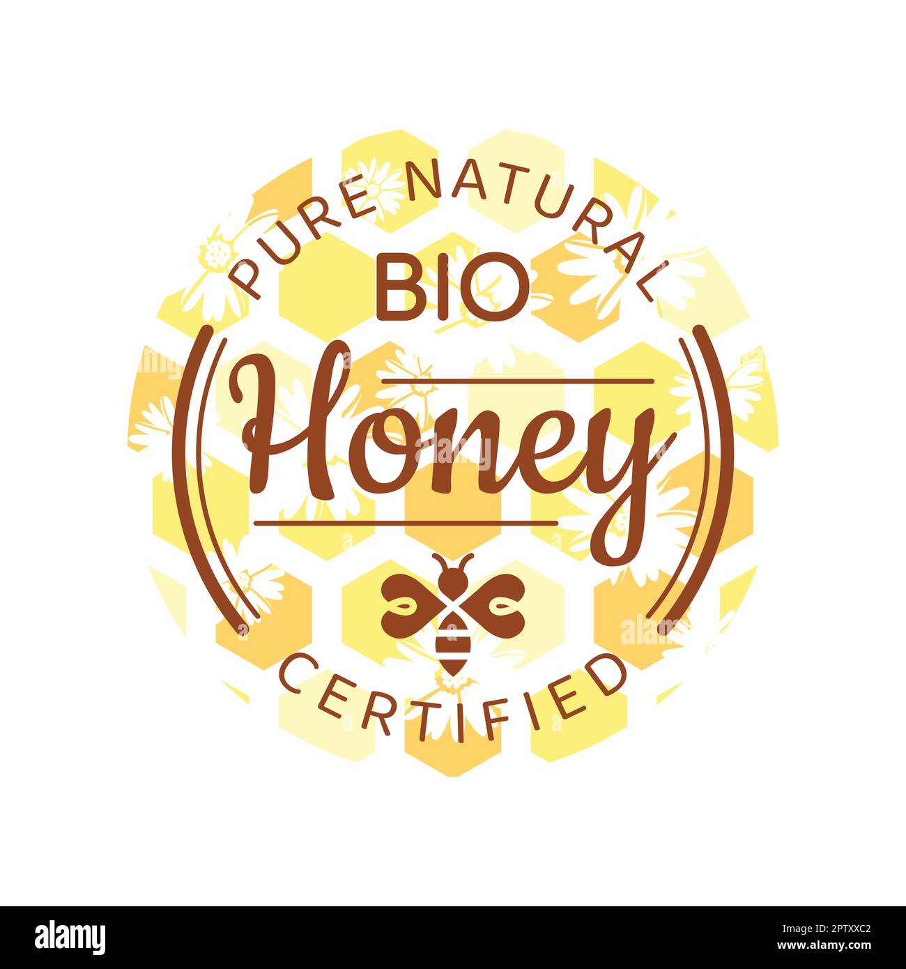 Bio honey label Stock Vector Image & Art - Alamy