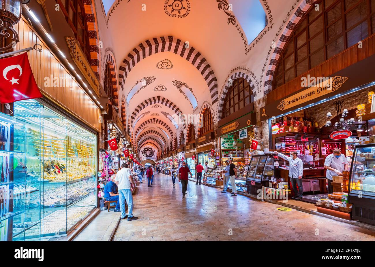 Istanbul, Turkey - September 2020: Grand Bazaar in Sultanahmet, one of ...