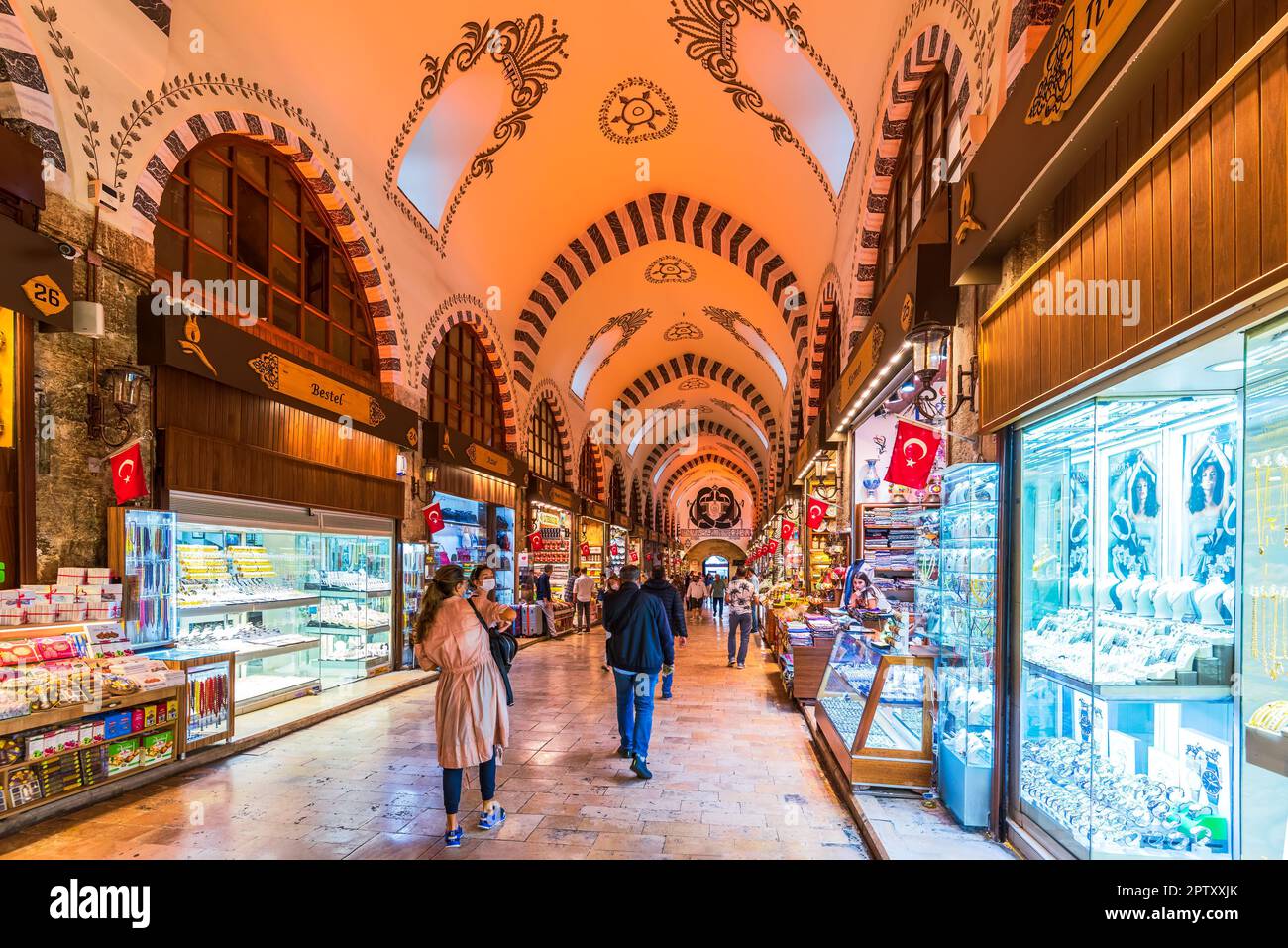 Istanbul, Turkey - September 2020: Grand Bazaar in Sultanahmet, one of ...