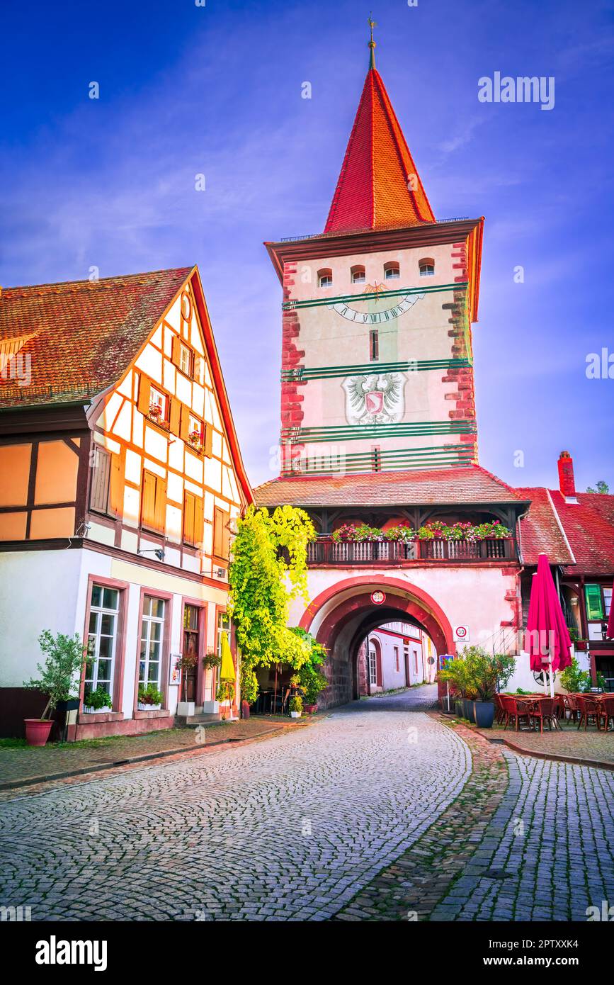 Gengenbach, Germany. Picturesque scenic sunrise town in the Black ...