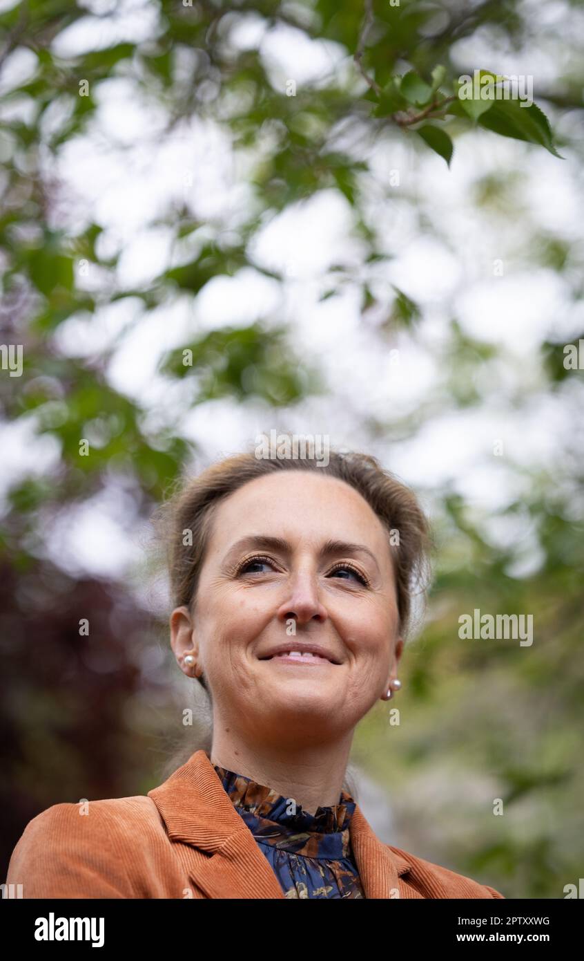 Brussels, Belgium. 28th Apr, 2023. Princess Claire of Belgium pictured ...