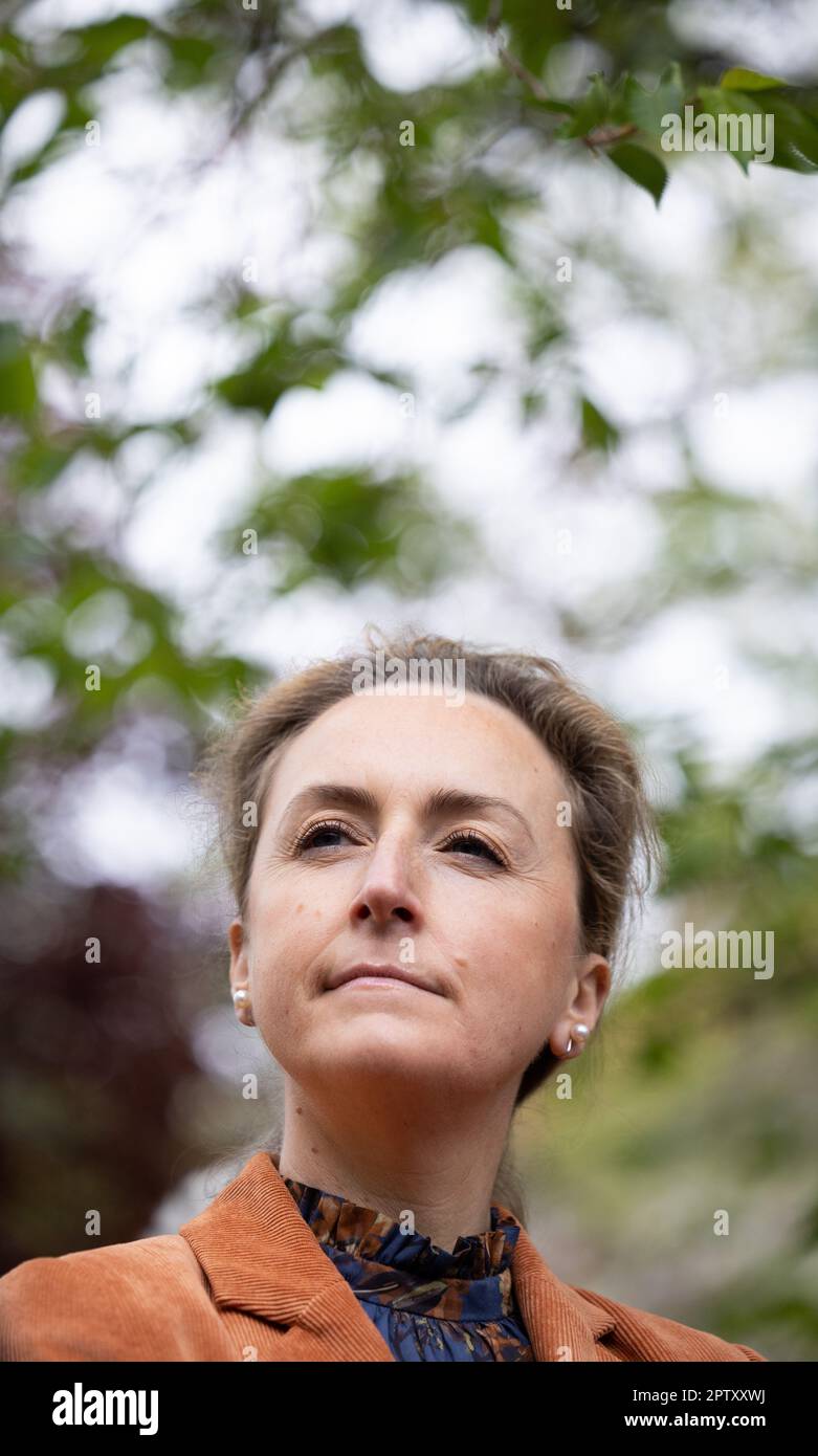 Brussels, Belgium. 28th Apr, 2023. Princess Claire of Belgium pictured ...