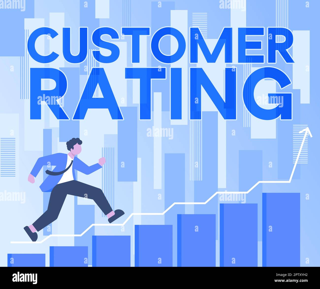 Text showing inspiration Customer Rating, Business overview gauge the ...