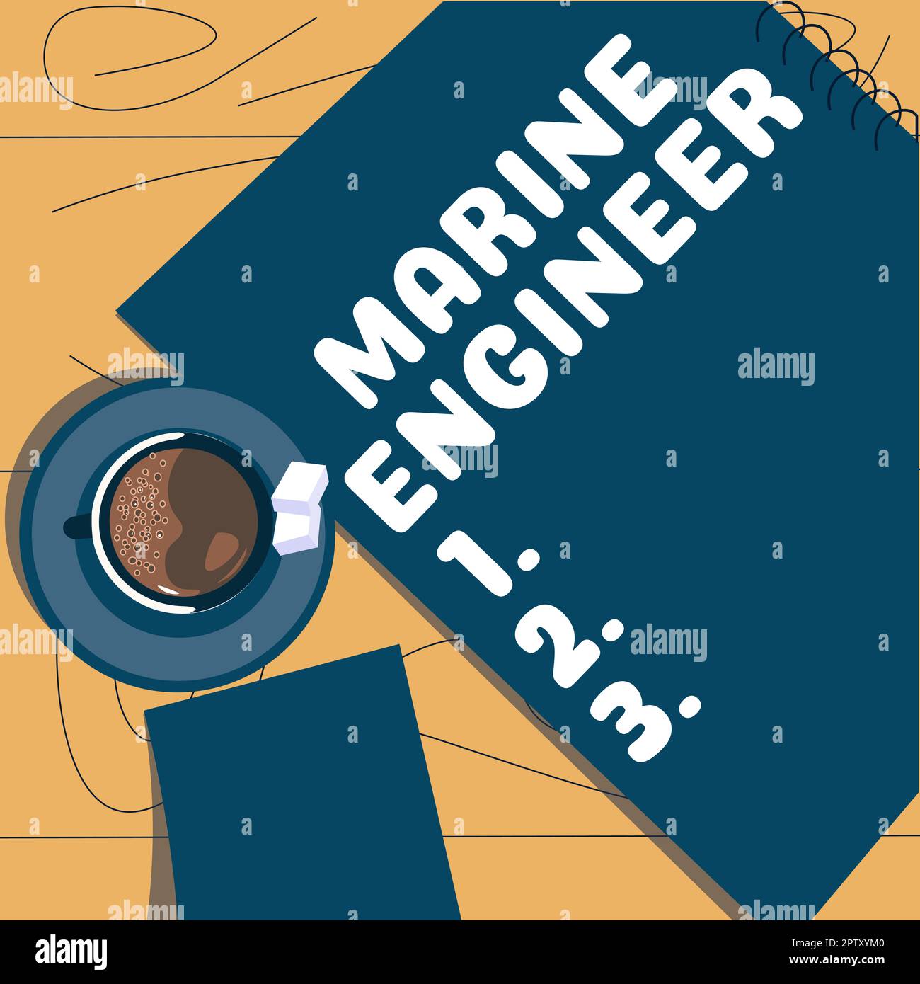 Sign displaying Marine Engineer, Word for incharge with maintenance and ...