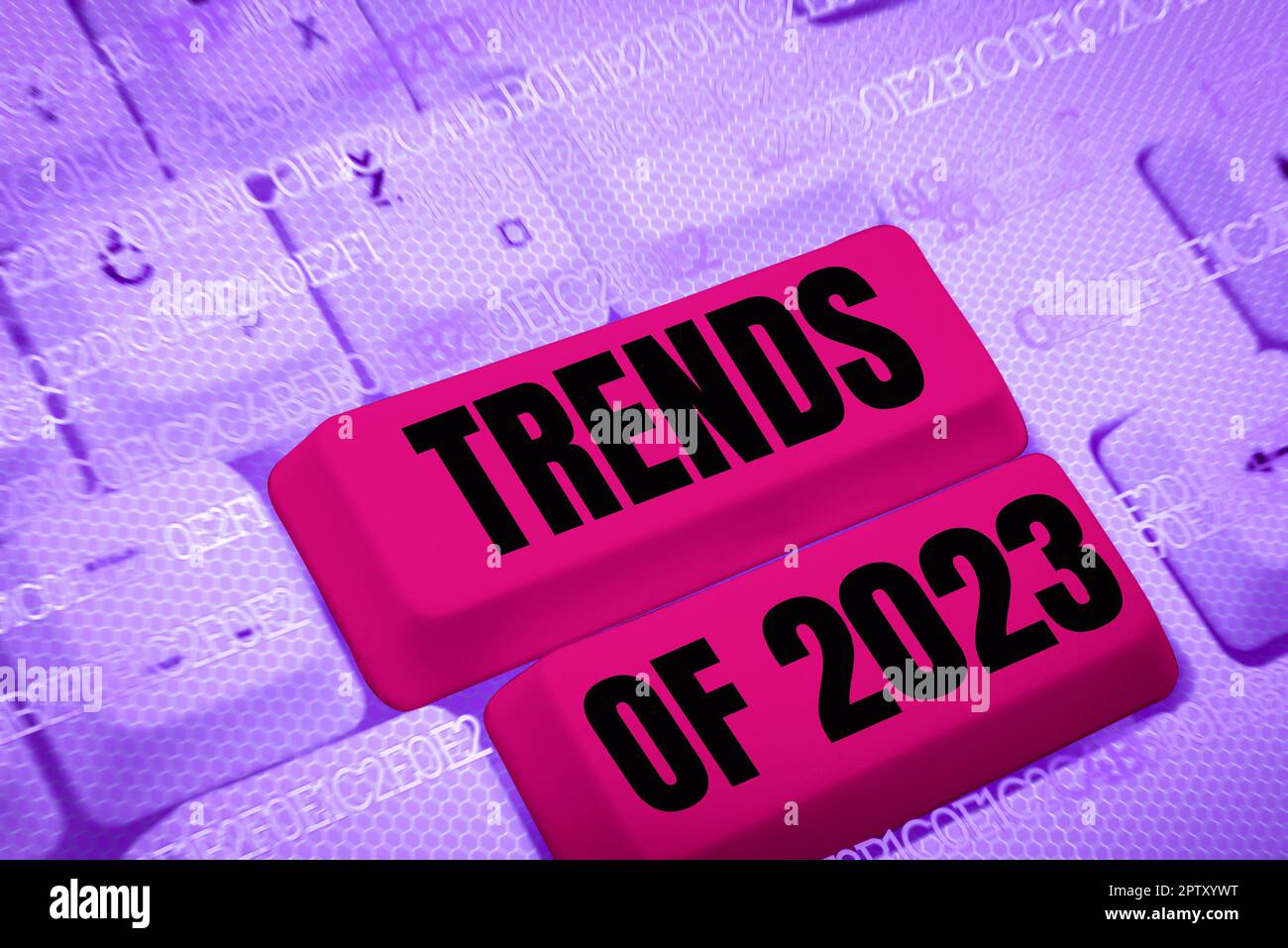 Conceptual display Trends Of 2023, Business idea things that is famous ...