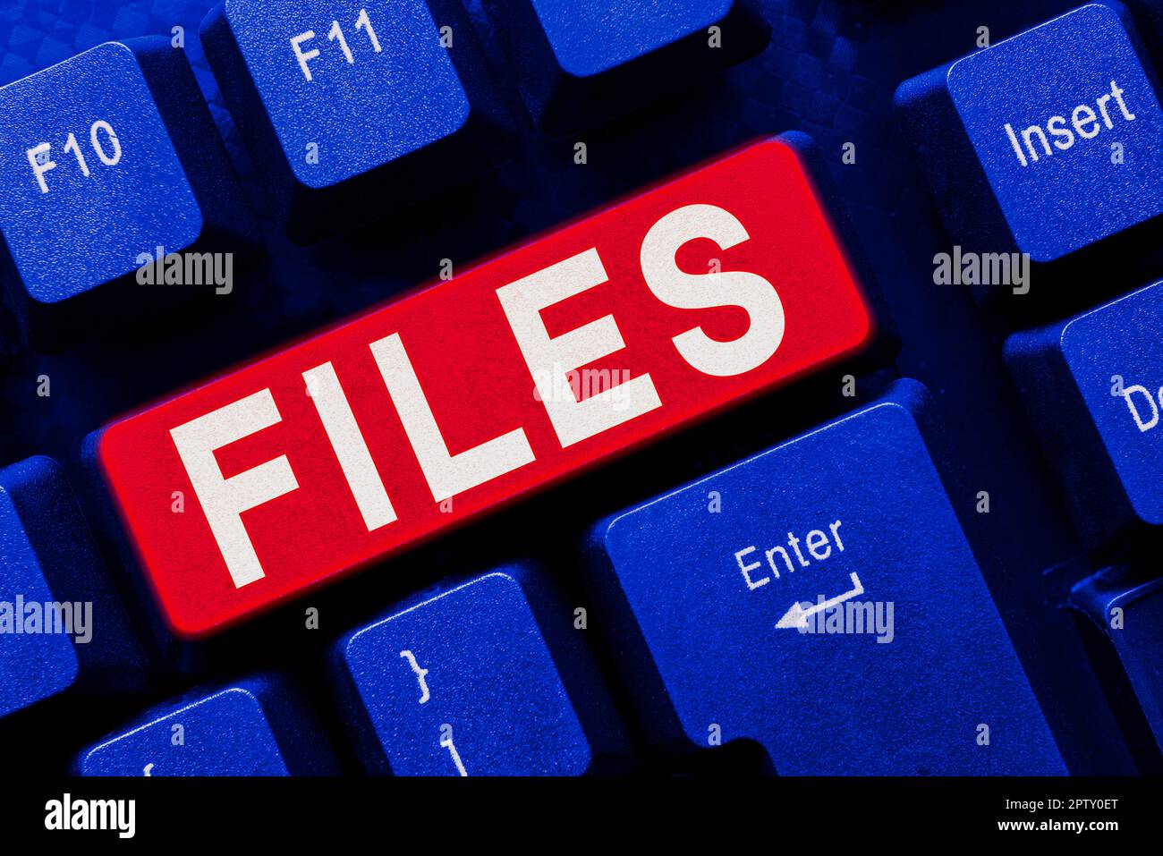 Hand writing sign Files, Word for Folder box for holding loose papers ...