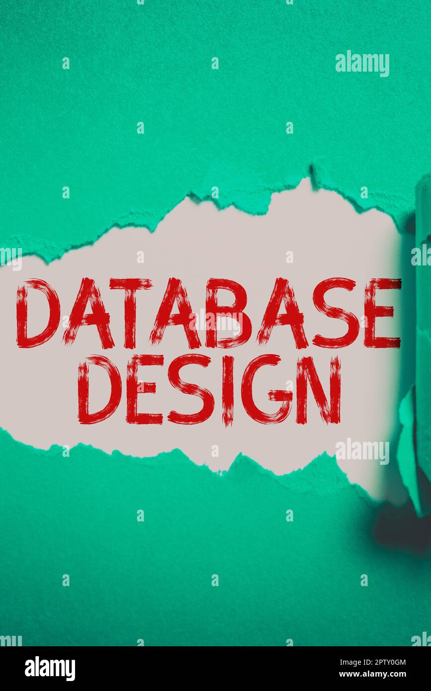 Handwriting text Database Design, Concept meaning organisation of data ...