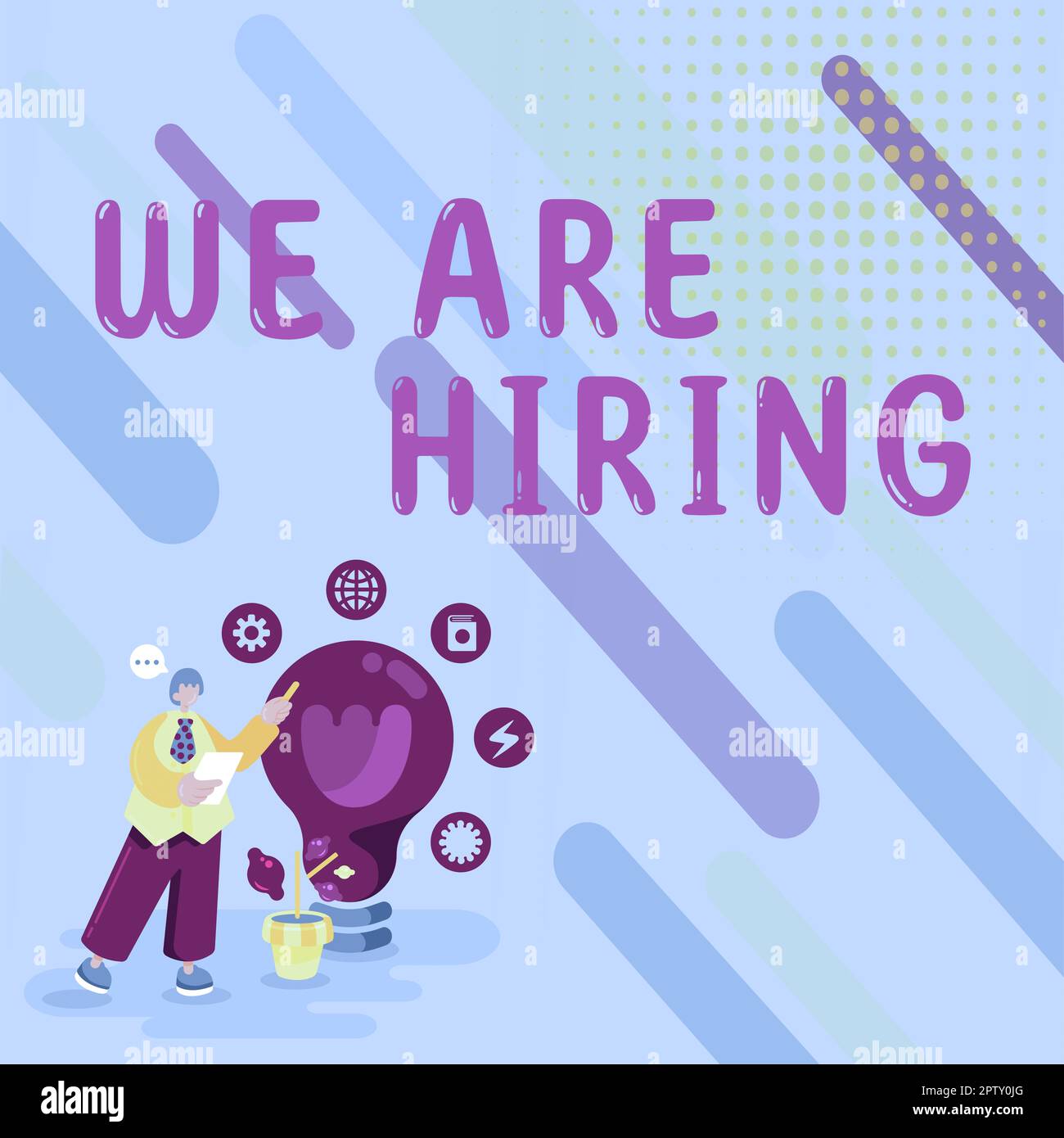 Conceptual caption We Are Hiring, Business concept pay someone to do a ...