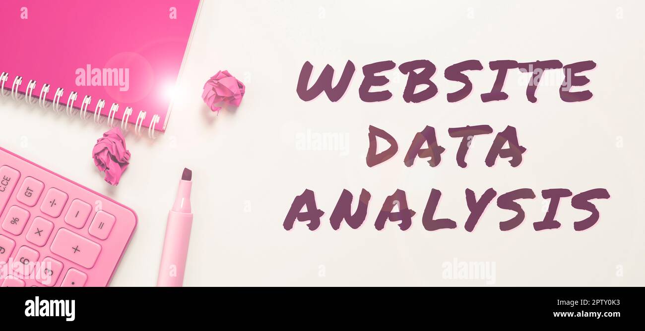 Conceptual caption Website Data Analysis, Conceptual photo analysis and report of web data for ...