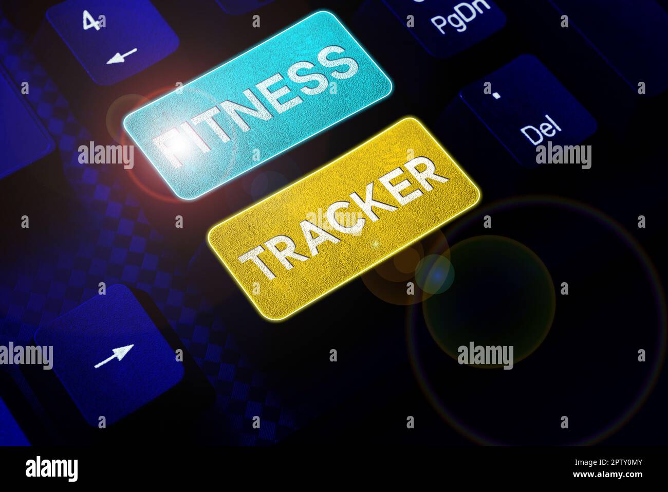 Hand writing sign Fitness Tracker, Internet Concept device that records ...