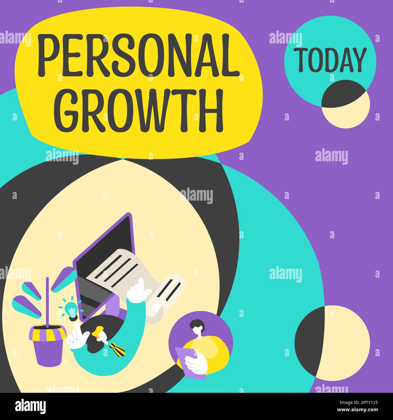 Hand writing sign Personal Growth, Business concept ongoing process of ...