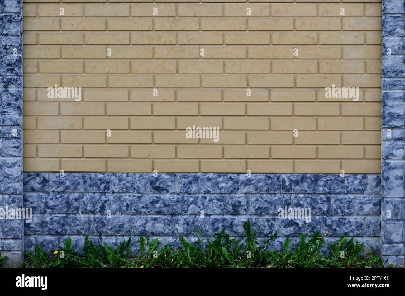 Stone fence texture - building feature. The texture of a modern ...