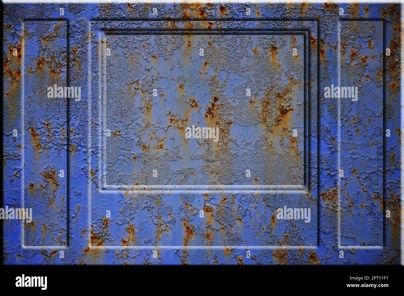 Texture of rough rusted metal surface with bulky gray highlighted ...