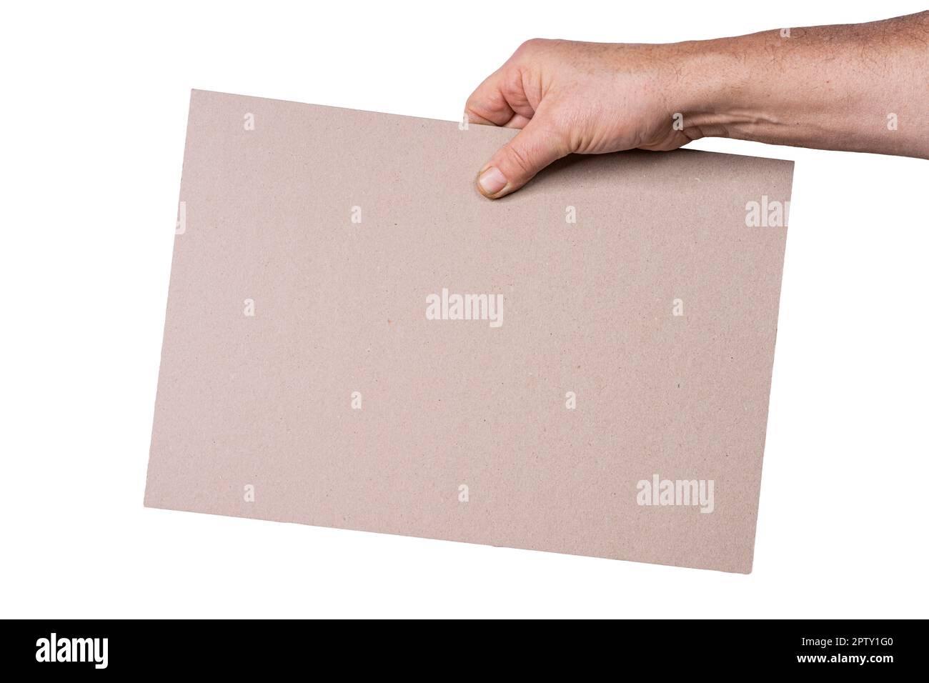 a cardboard sign held in hand Stock Photo - Alamy