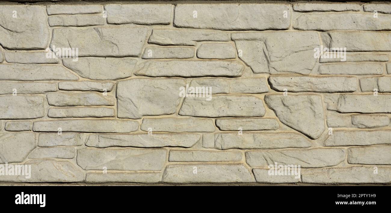 Stone fence texture - building feature. Texture of concrete fence with ...