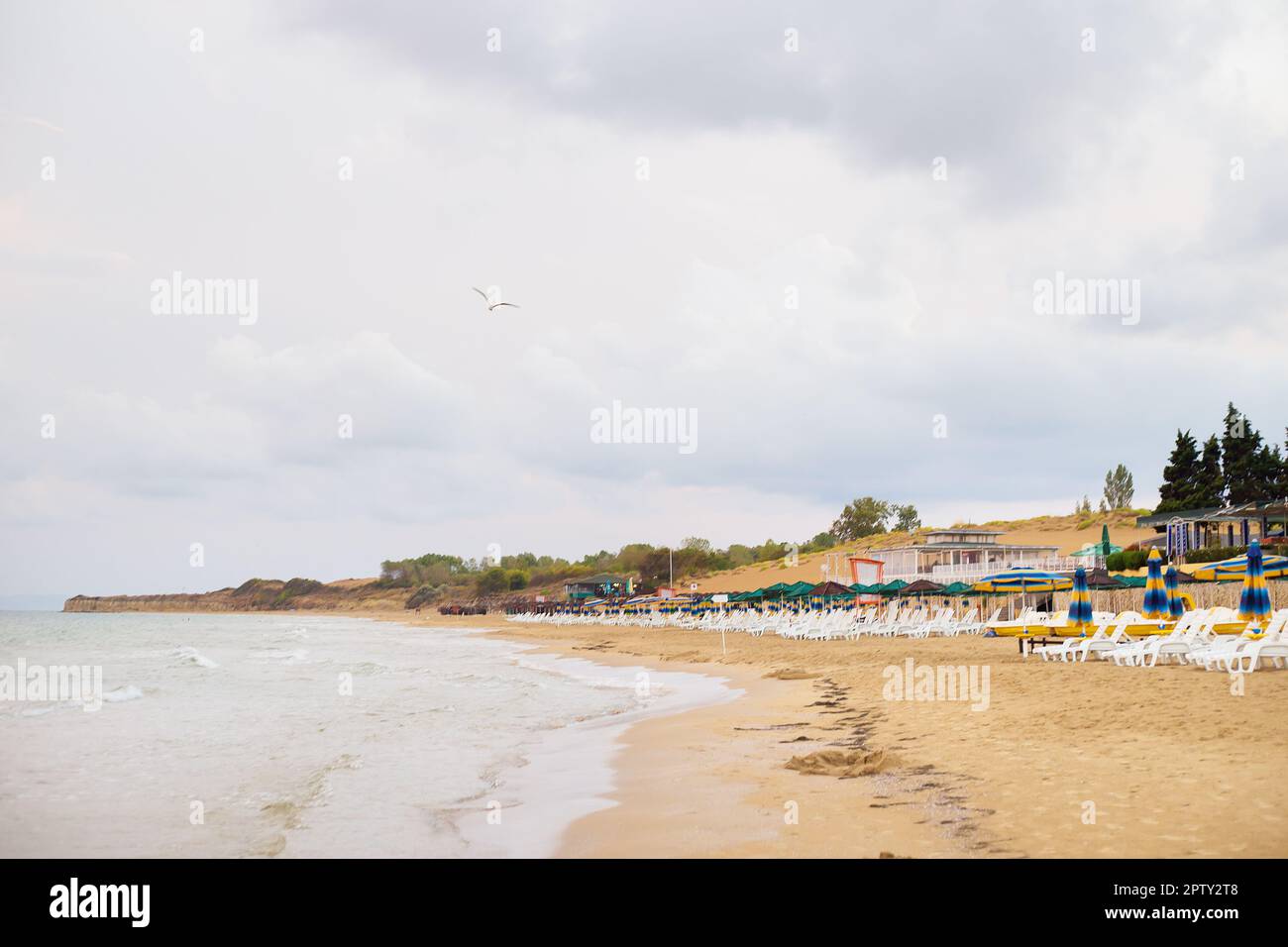 Beautiful sea and sandy beaches of Bulgaria, Nessebar Stock Photo - Alamy