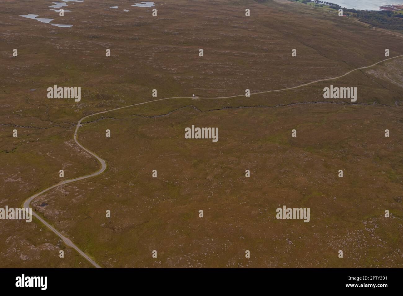 Highway through a desolate landscape in Scotland Stock Photo - Alamy