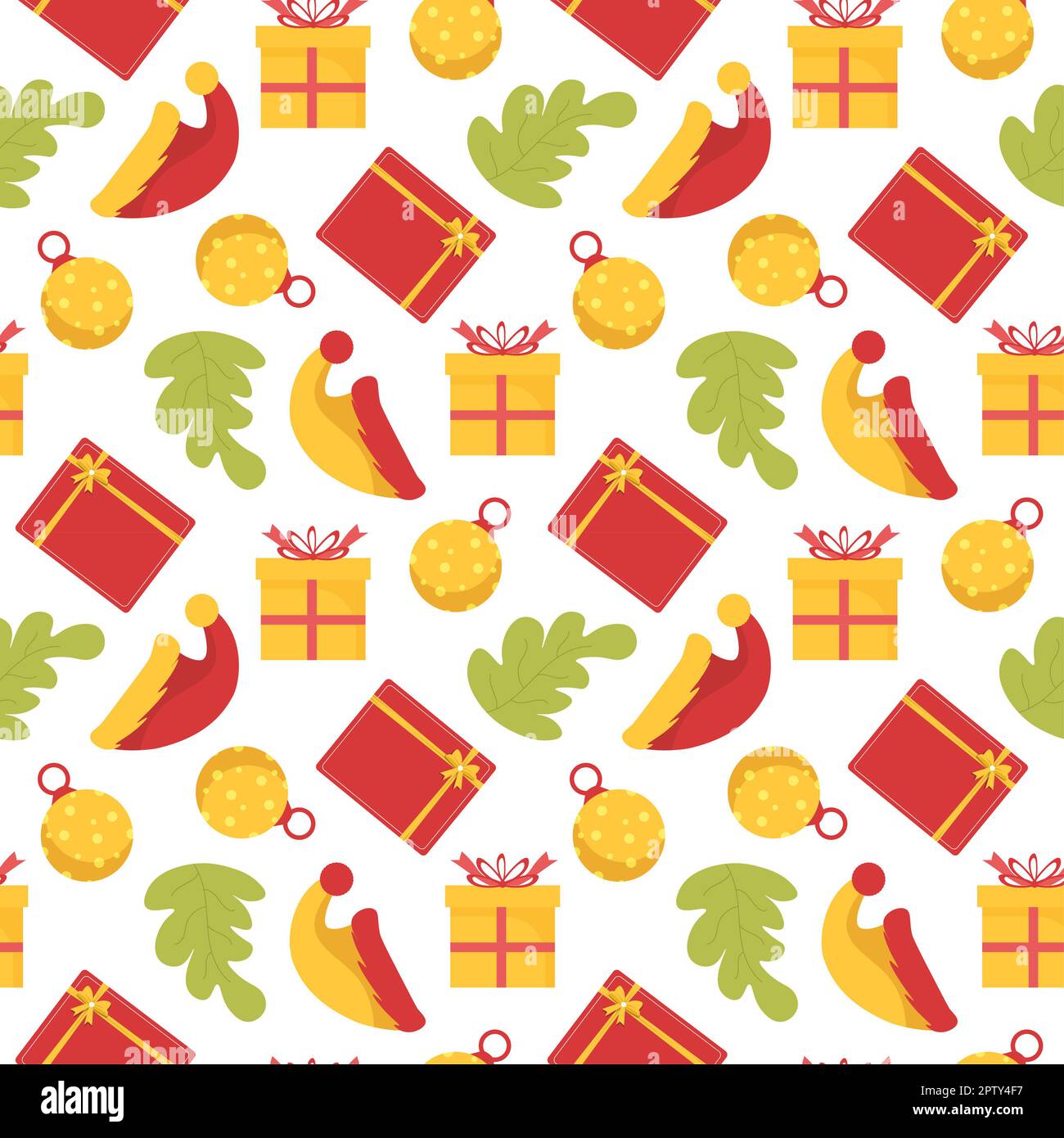 Boxing Day Sale Seamless Pattern Design with Glove and Gift Box for ...