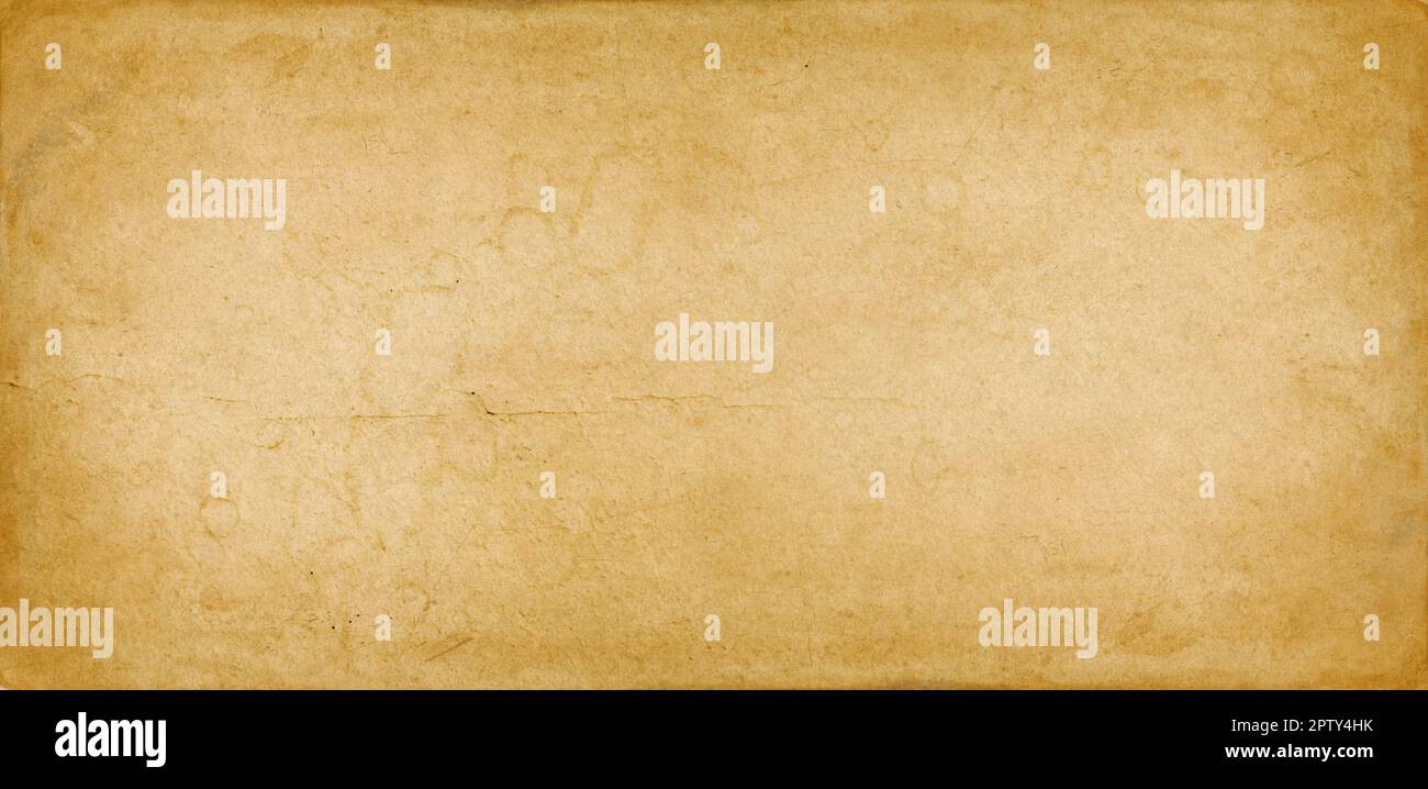 Old used paper texture isolated on white. Horizontal banner Stock Photo ...