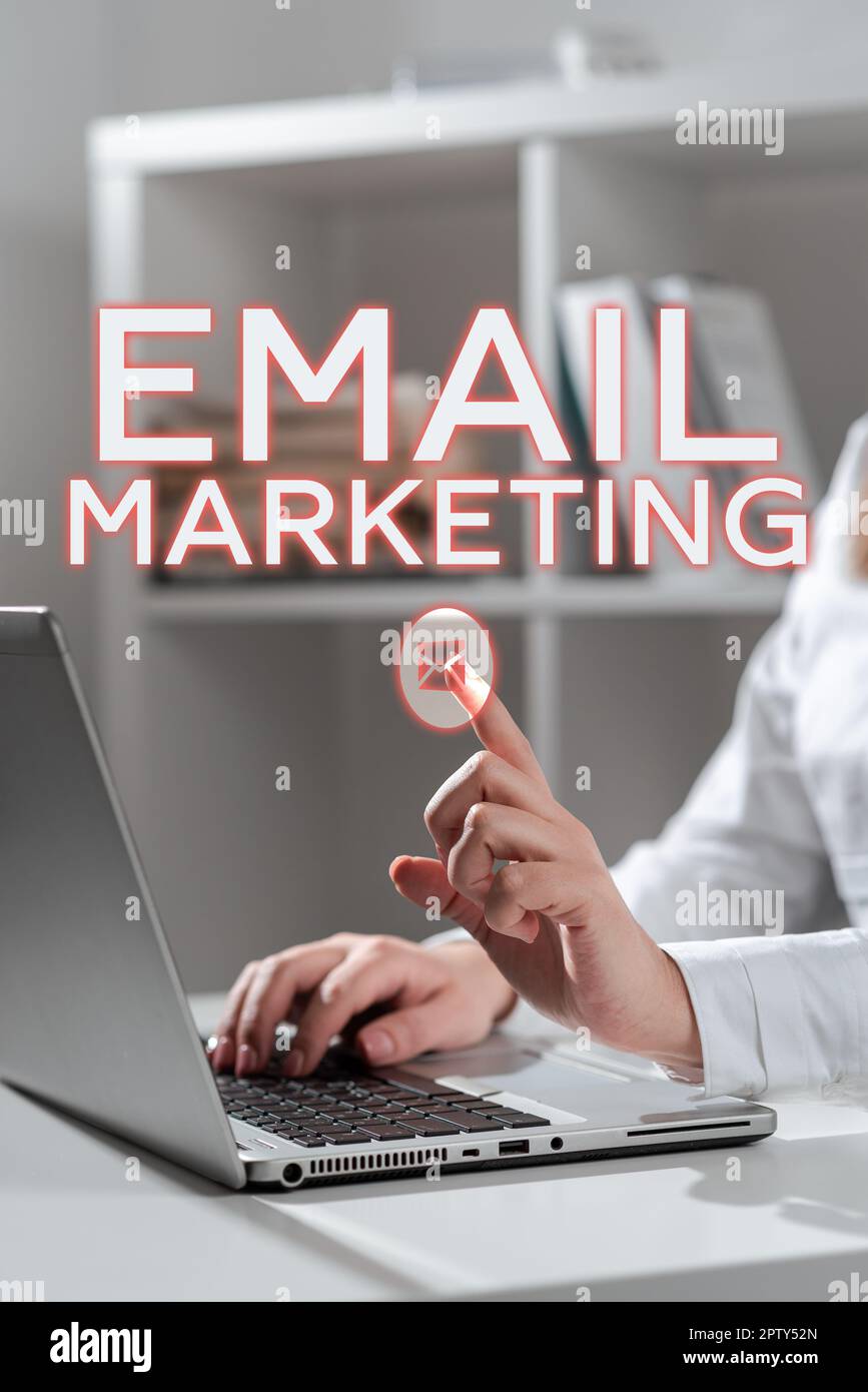 Conceptual display Email Marketing, Business overview act of sending a ...