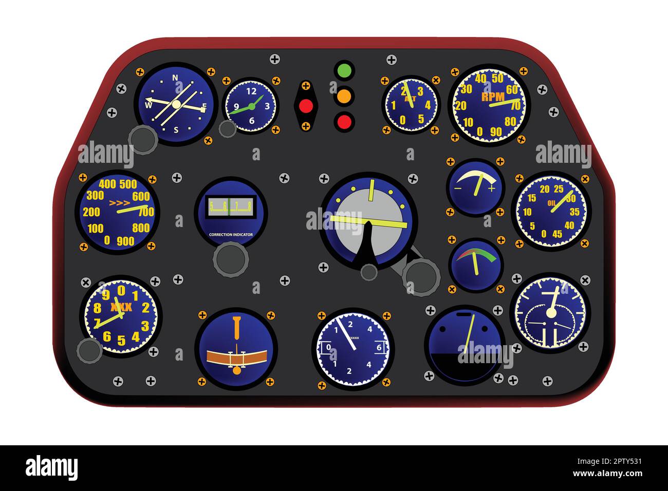 WW2 Fighter Plane Control Panel Stock Vector Image & Art - Alamy