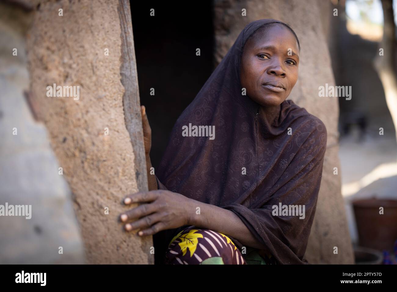 Woman wearing an Islamic veil in Segou Region, Mali, West Africa. 2022 ...