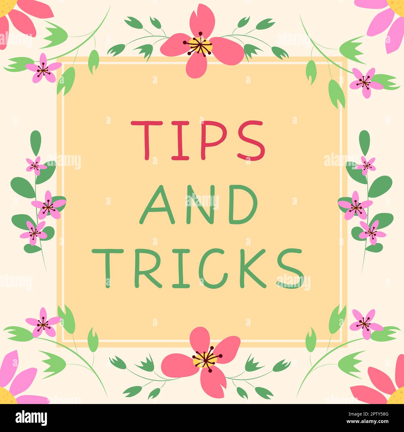 Text sign showing Tips And Tricks, Concept meaning Suggestions to Make ...