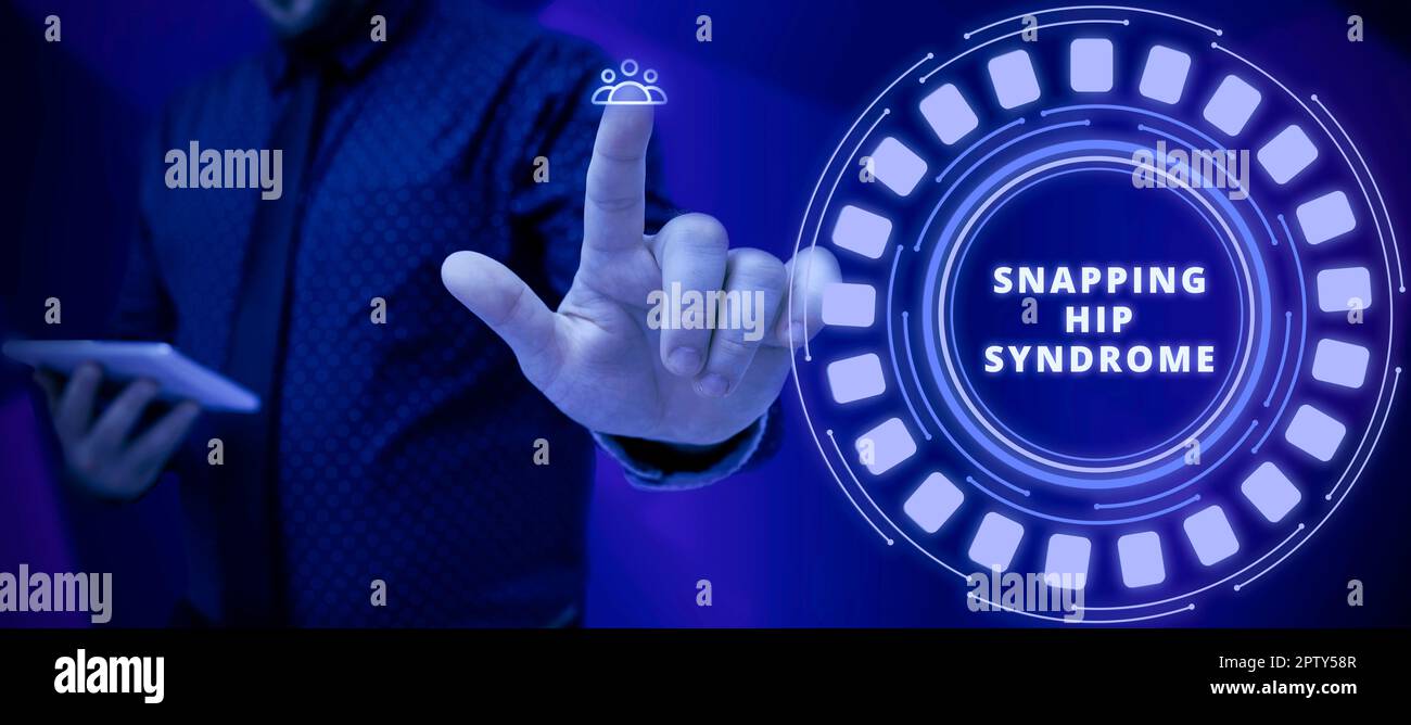 Inspiration showing sign Snapping Hip Syndrome, Concept meaning audible ...