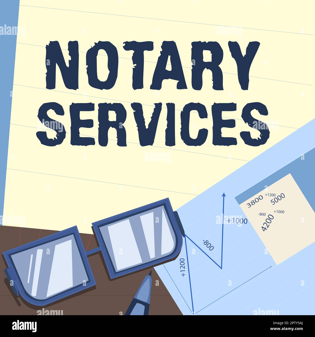 Hand writing sign Notary Services, Word Written on services rendered by ...