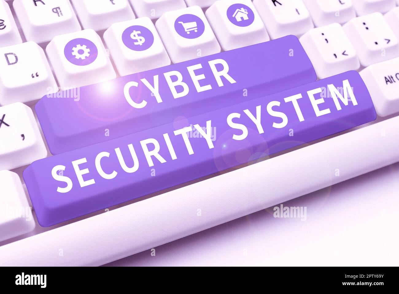 Writing Displaying Text Cyber Security System Concept Meaning Techniques Of Protecting