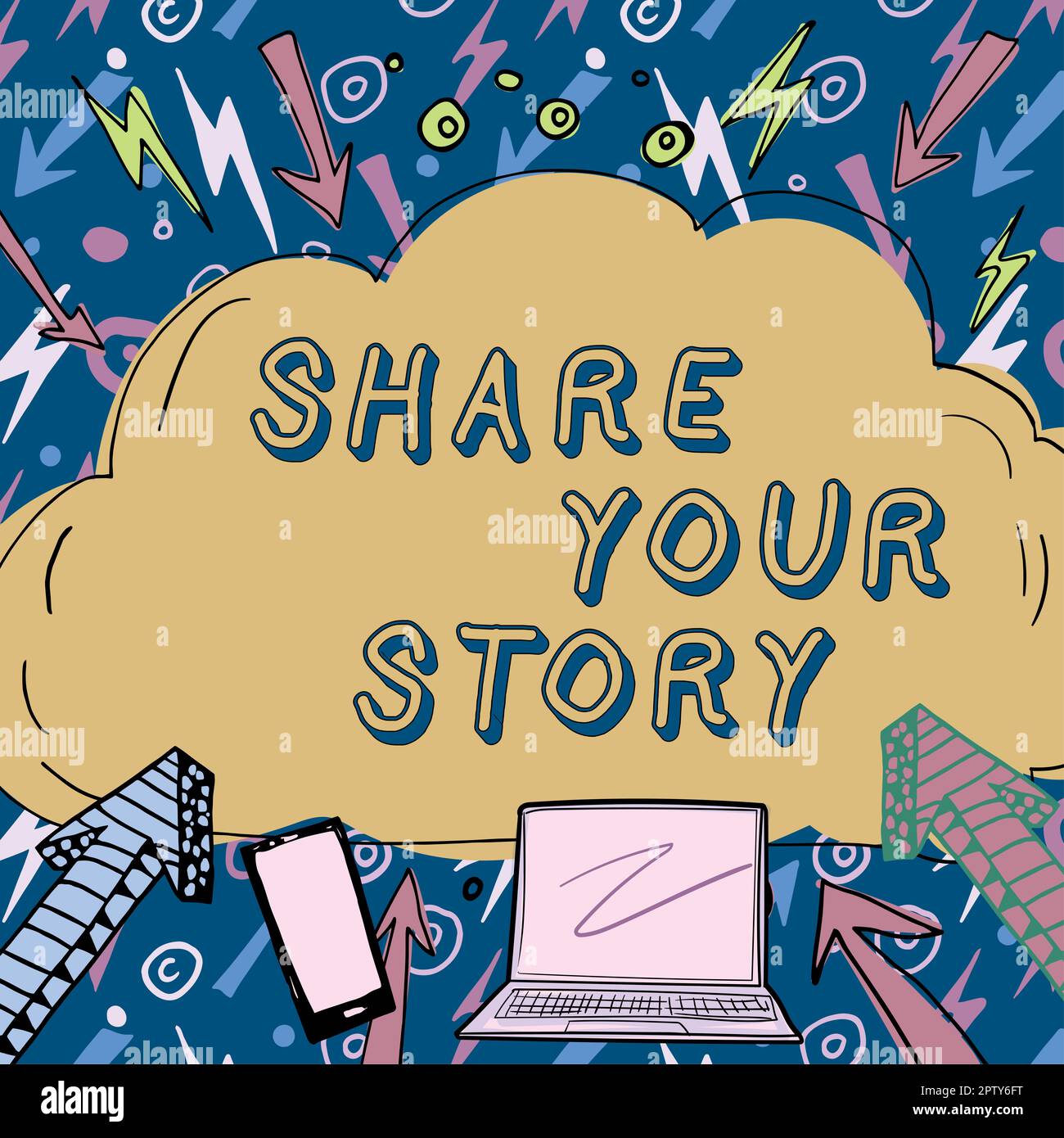 Inspiration showing sign Share Your Story, Business concept Experience ...