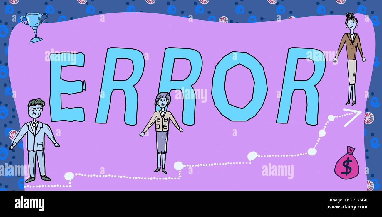 Handwriting Text Error Concept Meaning Mistake Condition Of Being