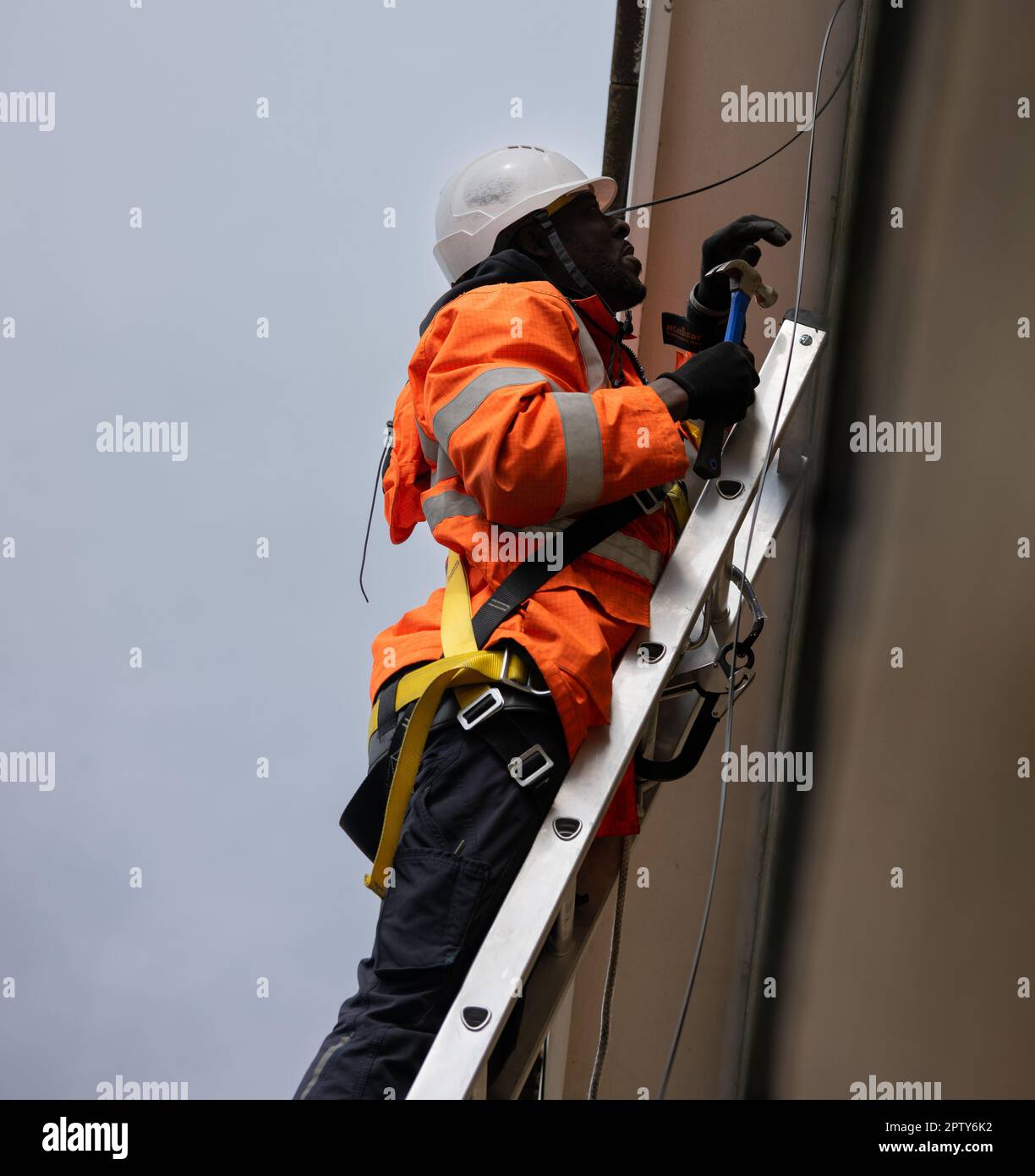 Installation of domestic full fibre broadband to a house FTTH with two ...