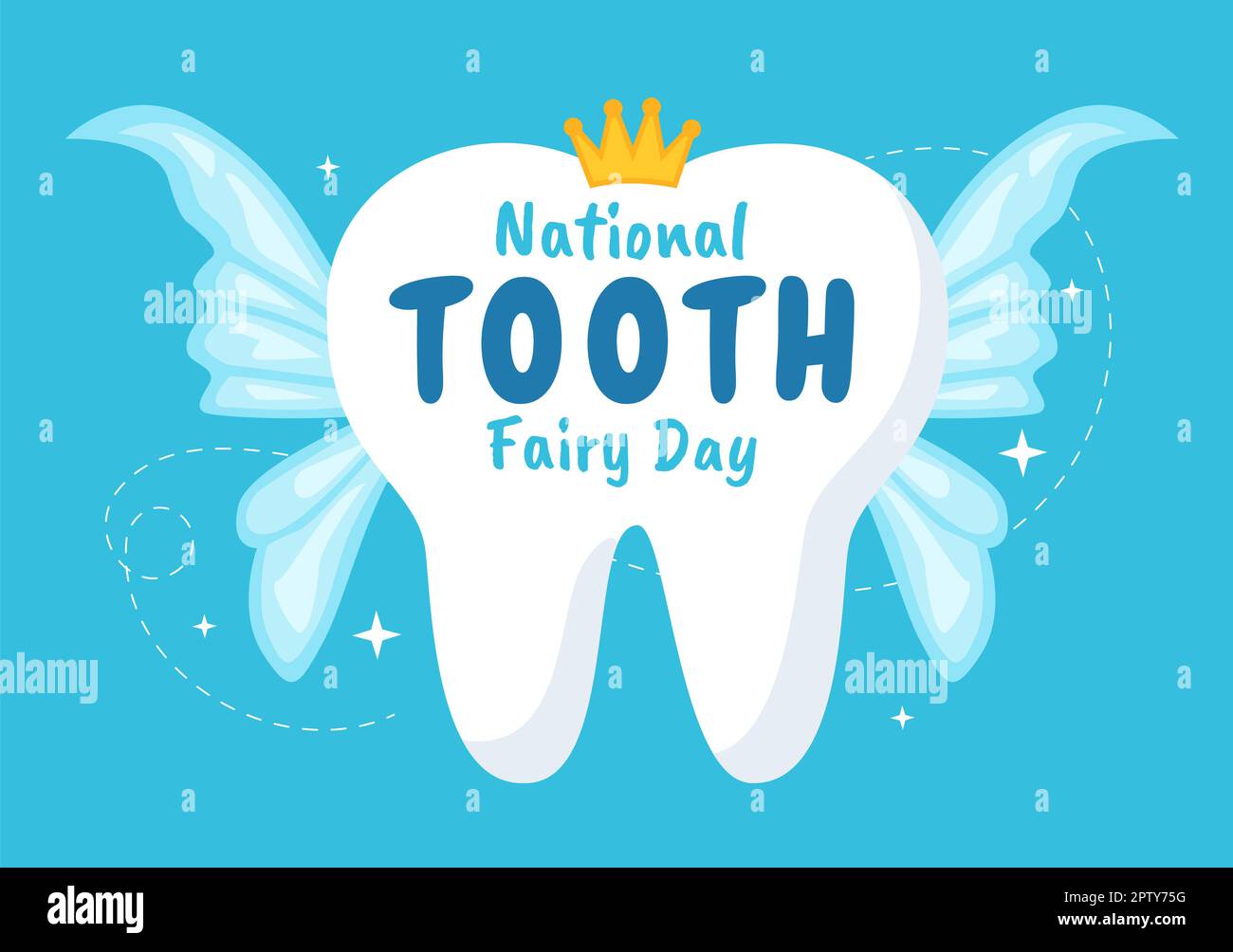 National Tooth Fairy Day with Little Girl to Help Kids for Dental ...