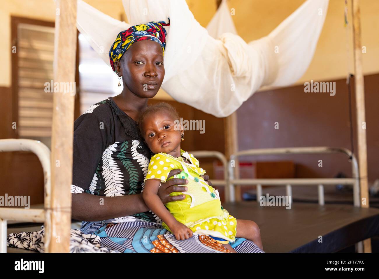 Mother and young child admitted to hospital for malnutrition and ...