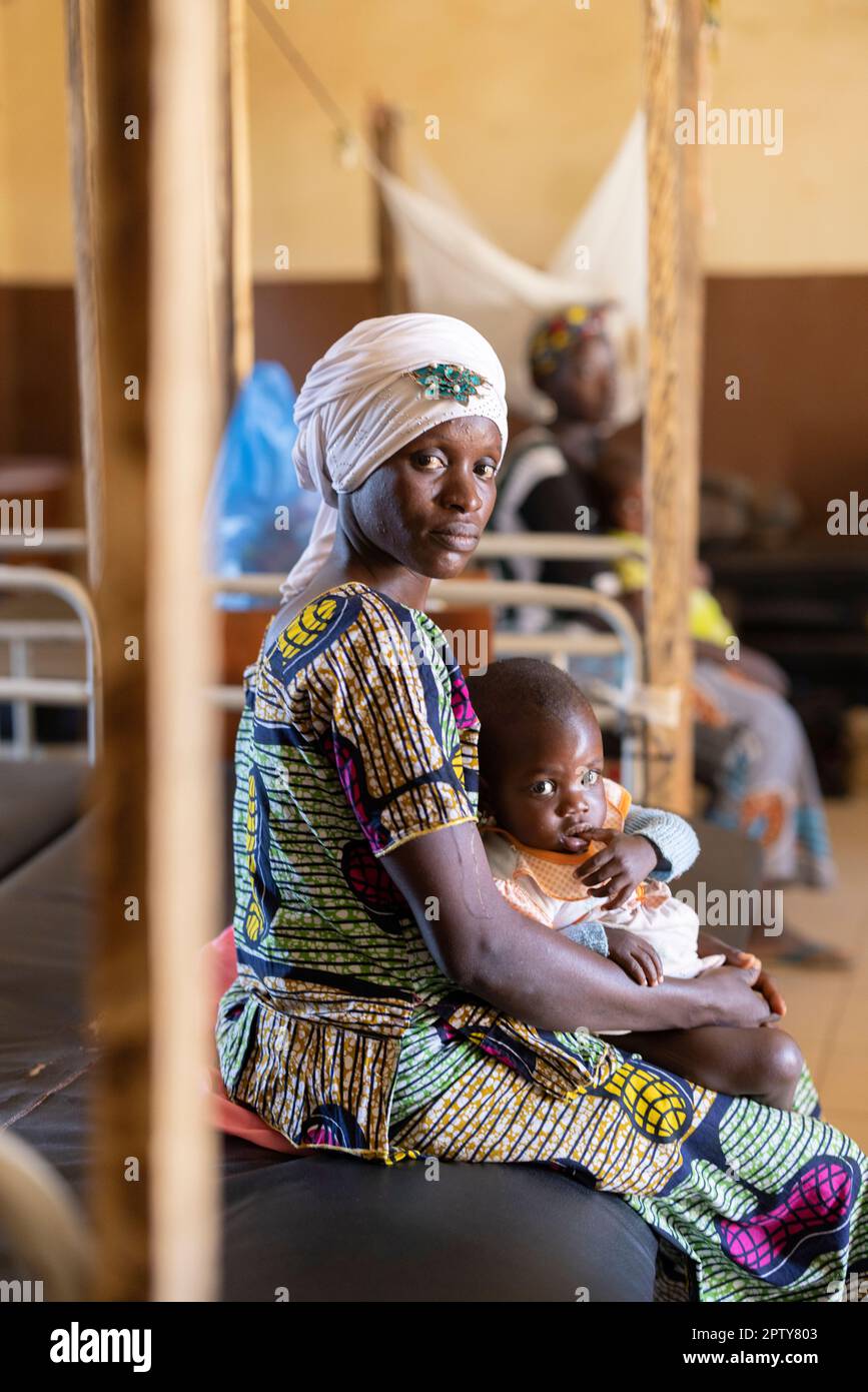 Mother and young child admitted to hospital for malnutrition and ...