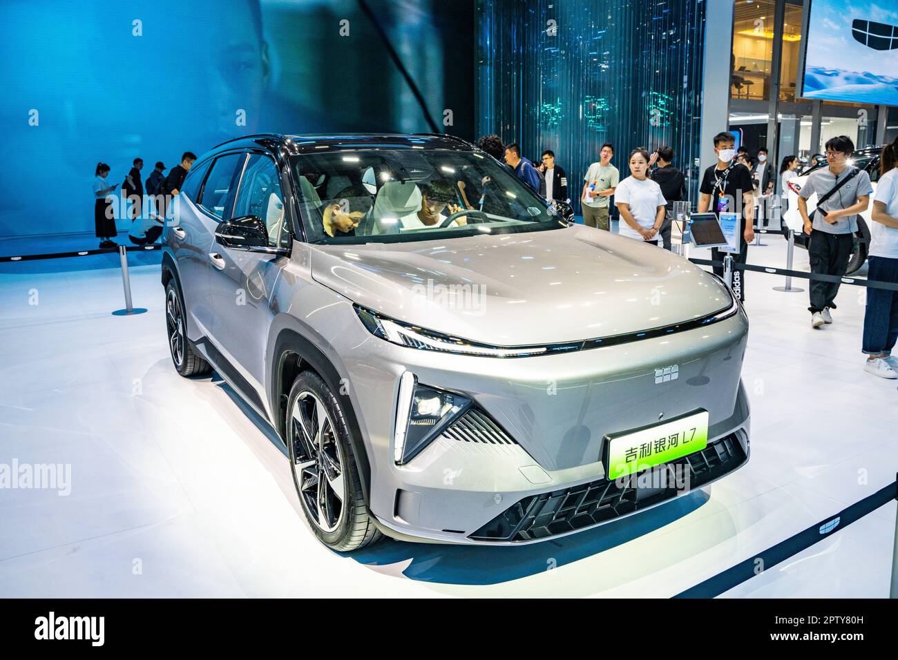 Geely Galaxy L7 electric SUV on display at the 2023 Shanghai Auto Show Stock Photo - Alamy
