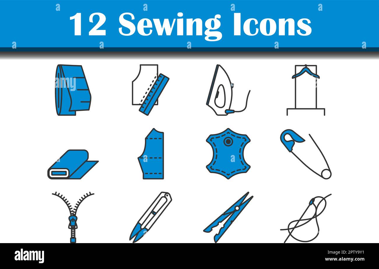Sewing Icon Set Stock Vector Image & Art - Alamy