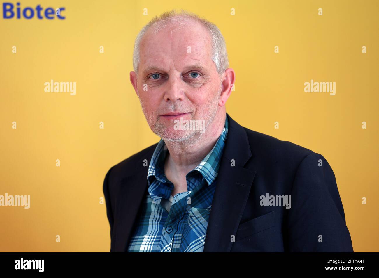 Teterow, Germany. 28th Apr, 2023. Stefan Miltenyi, CEO and owner, at a ...