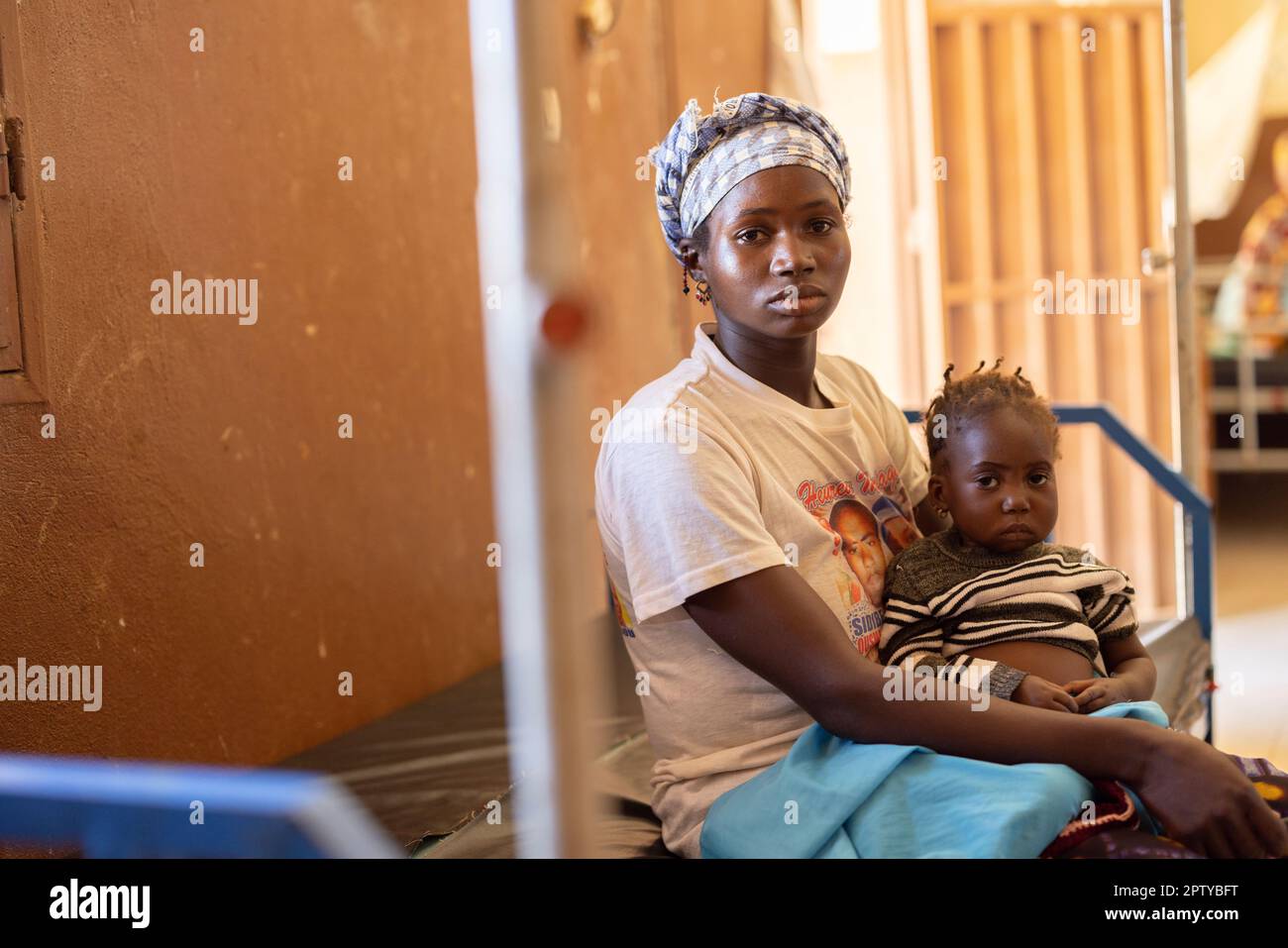 Mother and young child admitted to hospital for malnutrition and ...