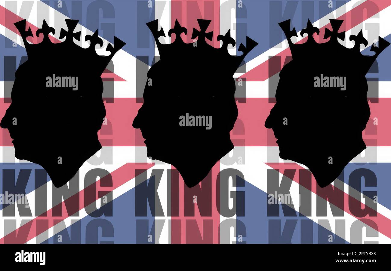 emblem of the Coronation of King Charles III. May 6, 2023 Stock Photo ...