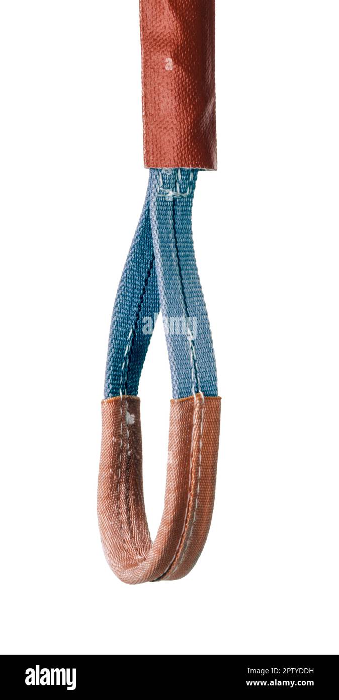 Lifting strap isolated in white back Stock Photo - Alamy