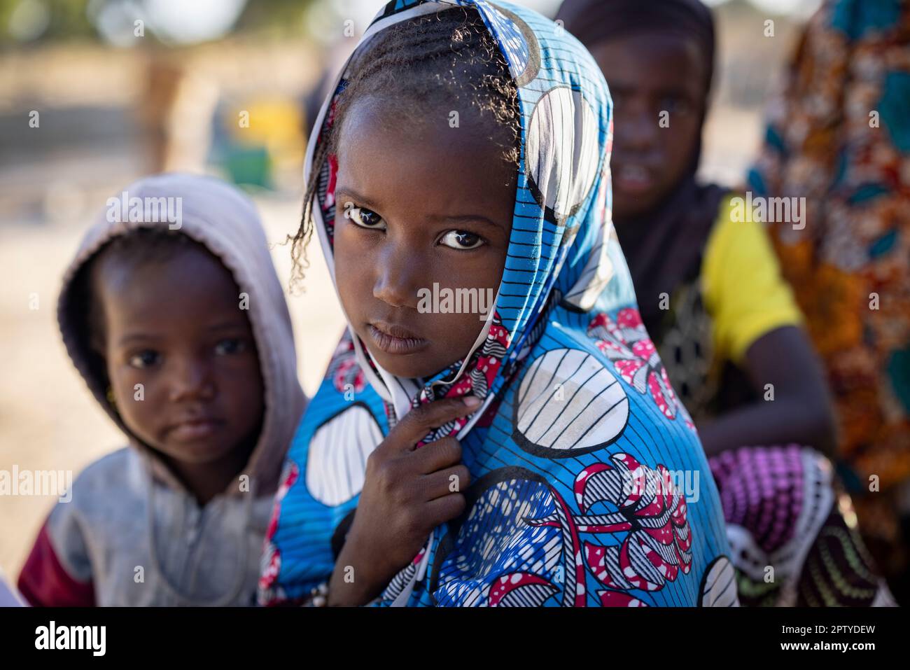 Girl in Segou Region, Mali, West Africa. 2022 Mali drought and hunger ...