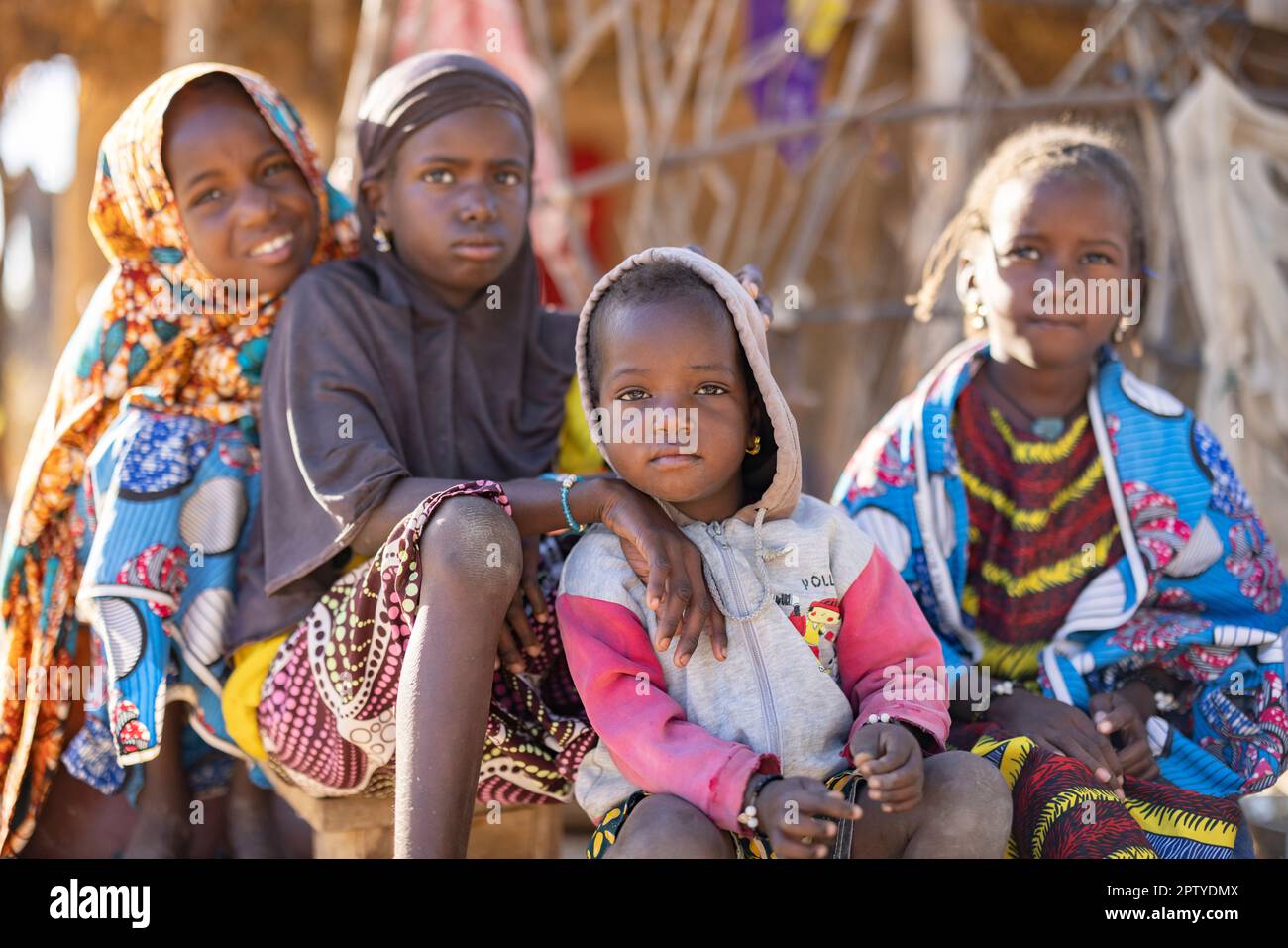Girl in Segou Region, Mali, West Africa. 2022 Mali drought and hunger ...