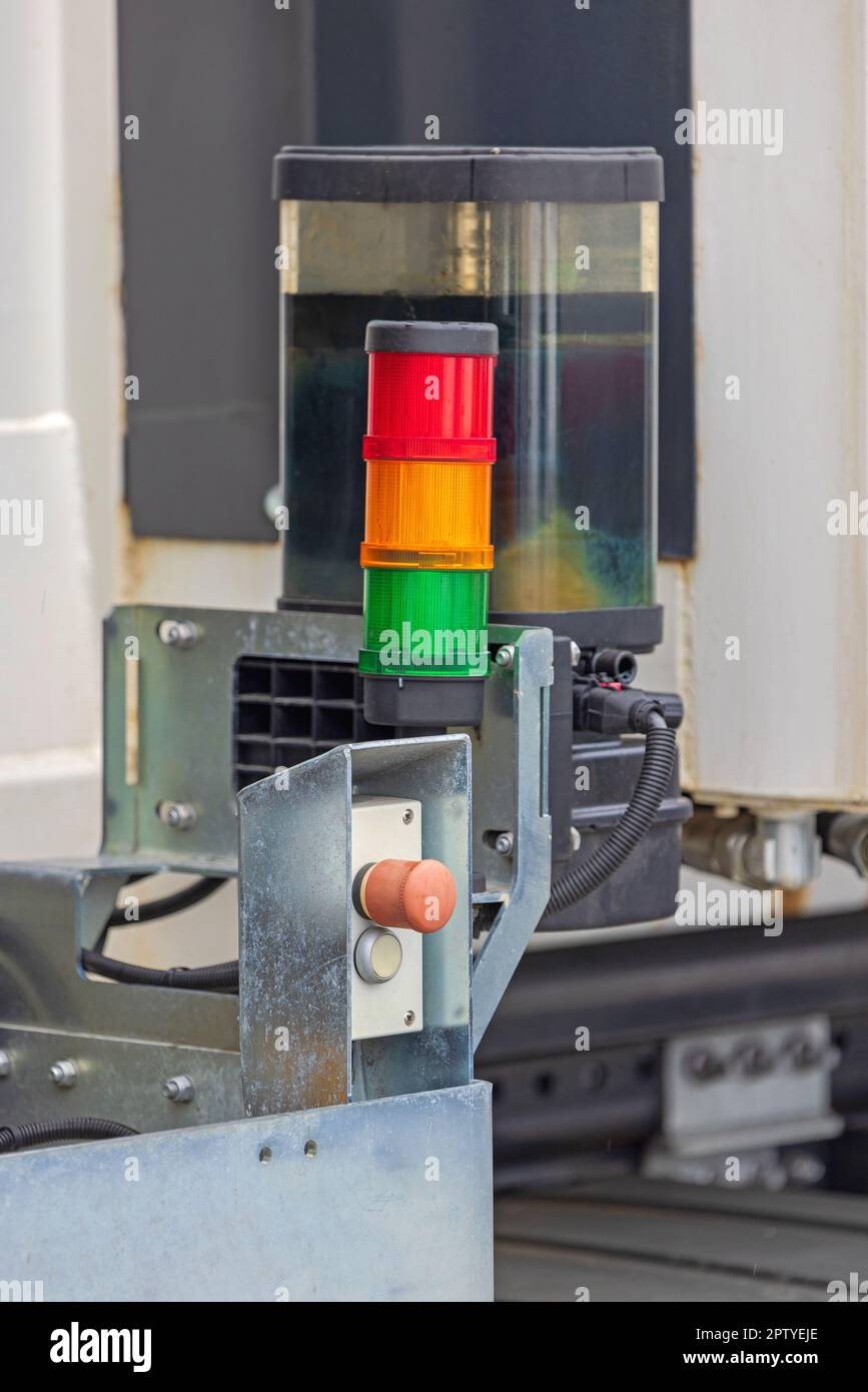 Stack Tower Traffic Lights and Emergency Stop Button Machine Signal ...