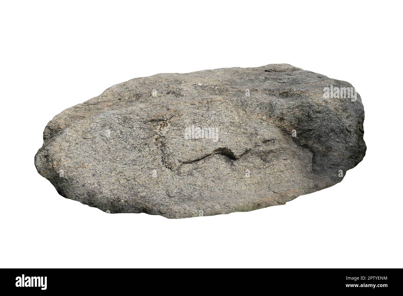 rock isolated on white background Stock Photo - Alamy