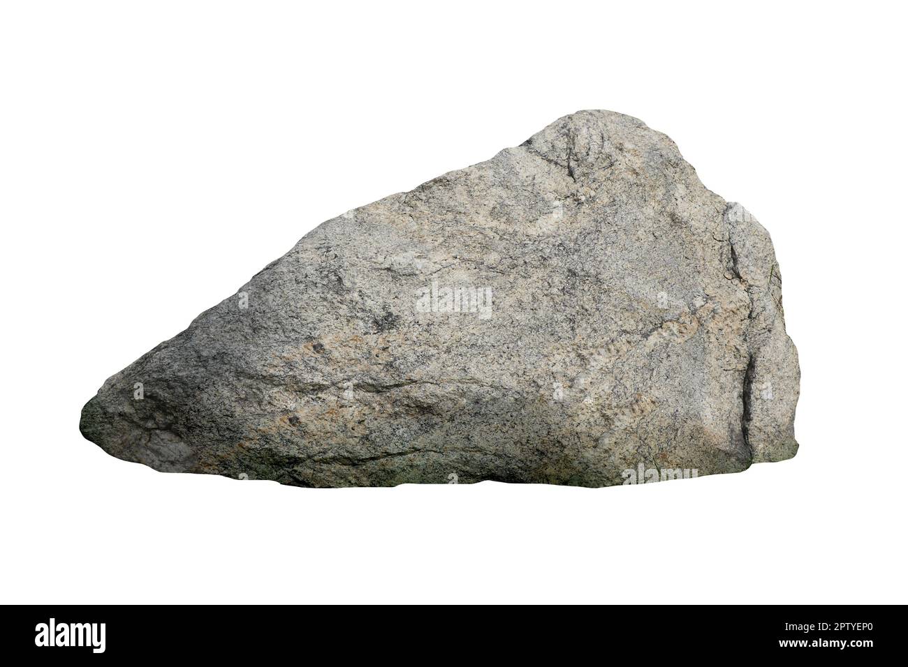 rock isolated on white background Stock Photo - Alamy