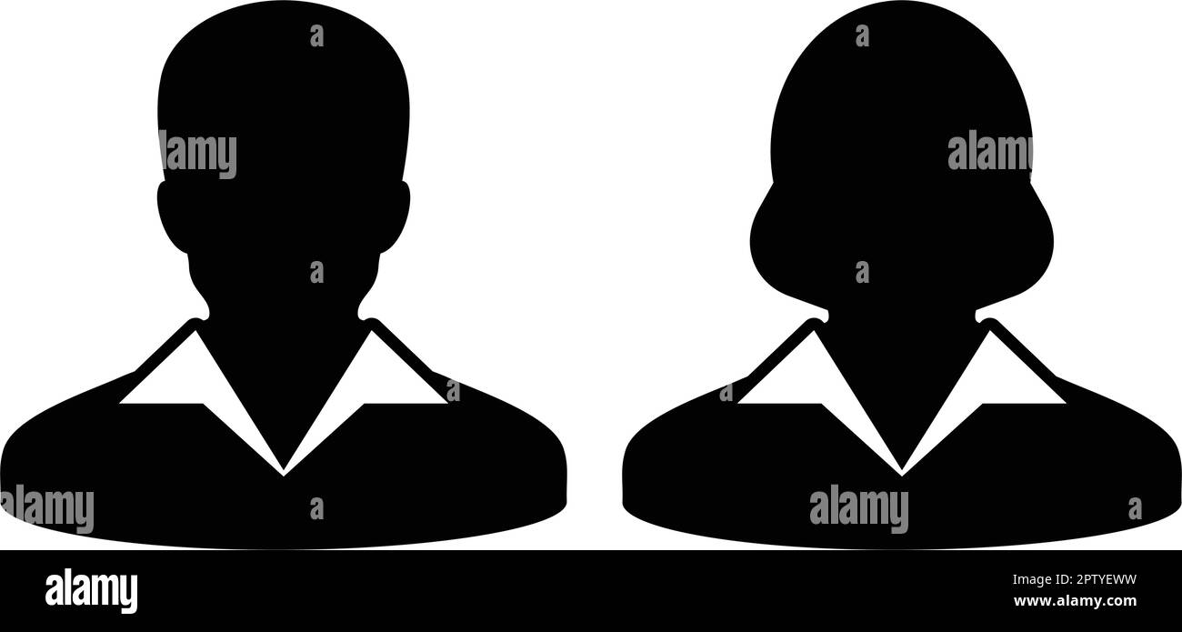 User icon vector male and female person profile avatar symbol for ...